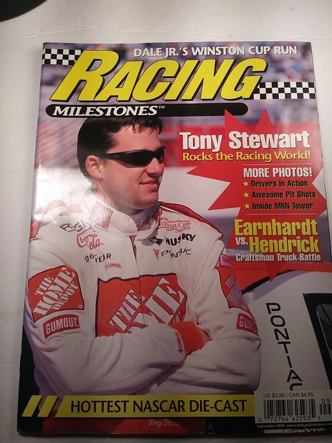 RACING MILESTONES MAG Tony Stewart Dale Earnhardt September 1999 ...