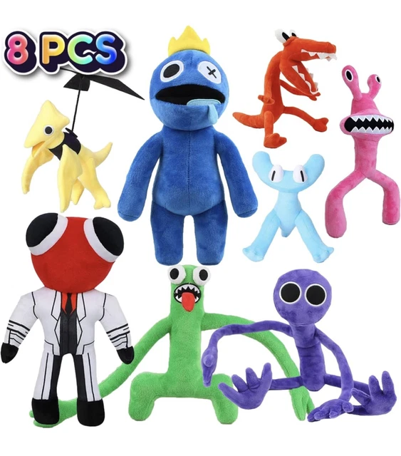 RAINBOW FRIENDS MONSTER 8PCS Rainbow Friend Plush Stuffed Teddy Doll ...