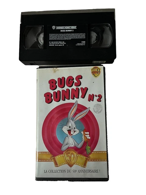 ANCIENNE CASSETTE VHS Magnétoscope Film Dessin Anime Bugs Bunny N°2 EUR ...