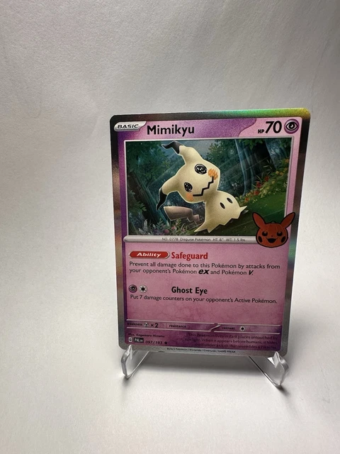🔥 POKEMON TCG 🔥 Mimikyu 097/193 🔥 Trick or Trade 2023 Halloween Stamp ️ ...