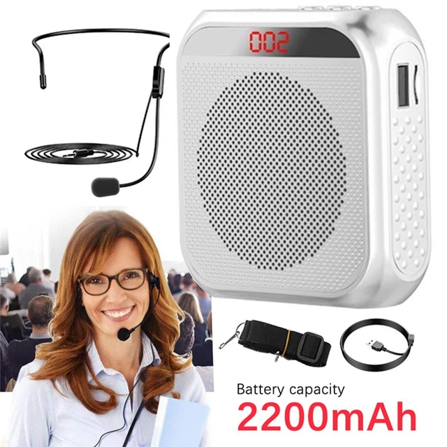 PORTABLE SPEAKER VOICE amplifier Microphone Booster Belt $88.96 ...