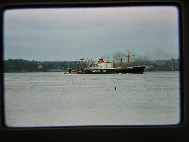 ORIG 1958 YAMASHITA Line Freighter Japan Steamship 35mm Kodachrome ...