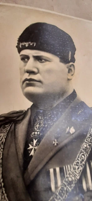 MUSSOLINI-DUCE-PNF-ALTA UNIFORME-FOTO-ALINARI-FIRENZE-ANTE-WW2-WORLD ...