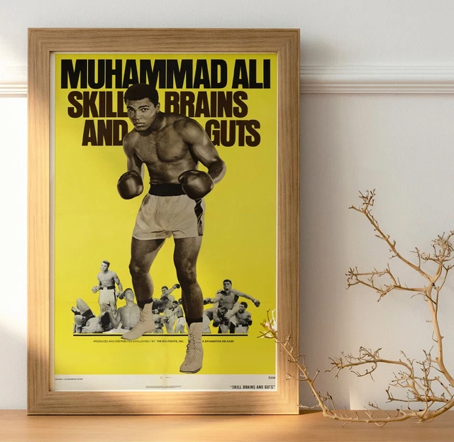MUHAMMAD ALI SKILL Brains and Guts : Huge Promo Poster Print 36"x24" £8 ...