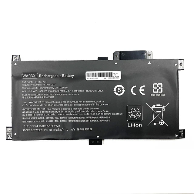 WA03XL BATTERY FOR HP 15-br100NB TPN-W126 HSTNN-LB7T HSTNN-UB7H 15 ...