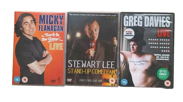 STEWART LEE / Greg Davies / Micky Flanagan - Three Stand Up Comedy DVD ...