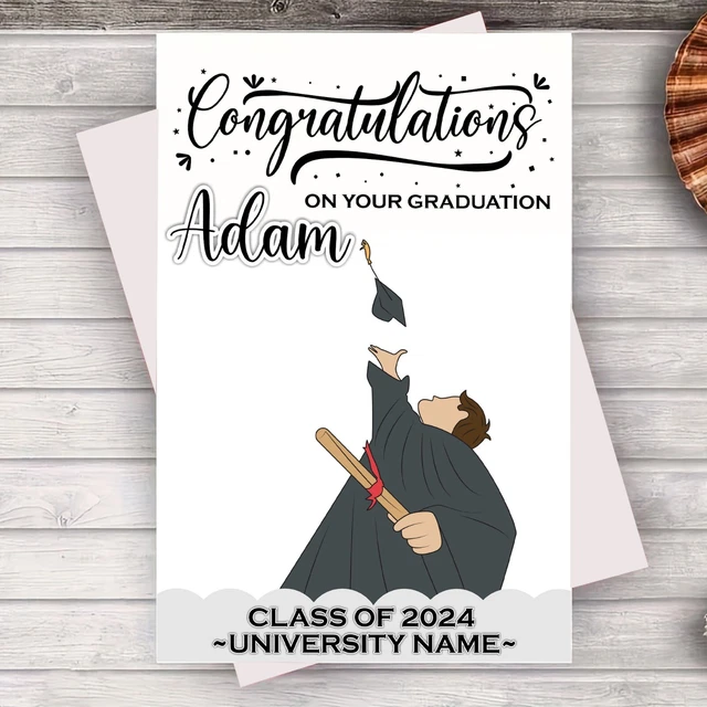PERSONALISED GRADUATION CARD Congratulations on Your Graduation ...