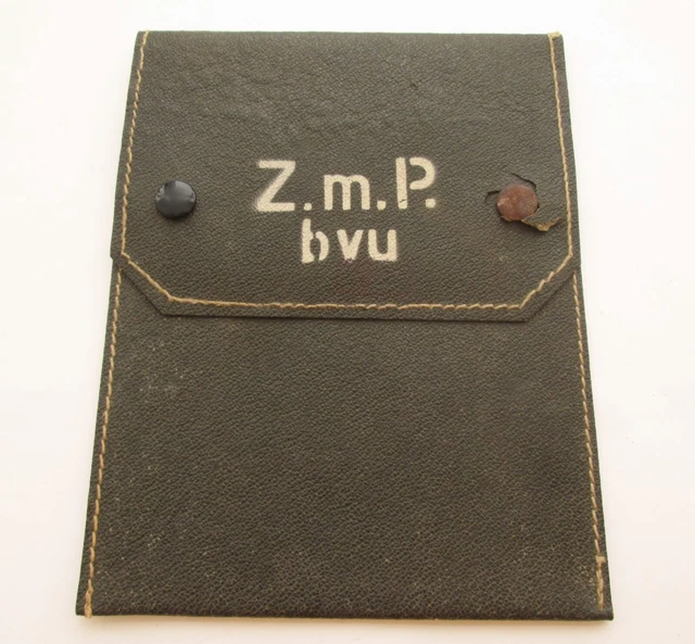 WW2 GERMAN WEHRMACHT FIELD POUCH BAG MAP CASE Z.m.P. bvu WITH SCALE ...