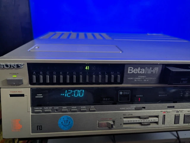 VINTAGE SONY BETAMAX Beta Tape Player Hi-Fi Stereo SL-5200 Japan - See ...