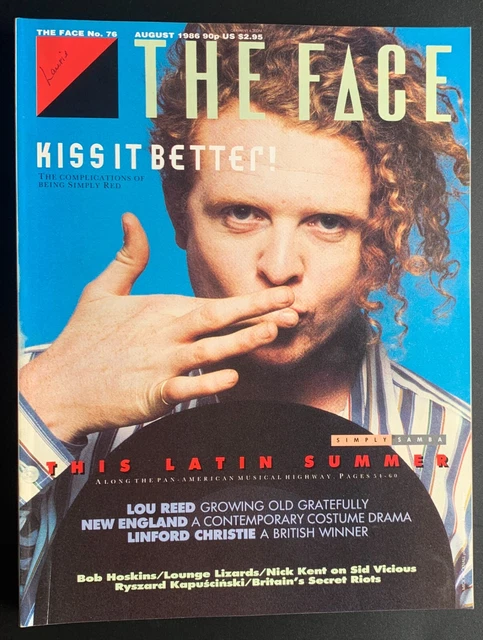 THE FACE MAGAZINE No.76 1986 August Simply Red Lou Reed Linford ...