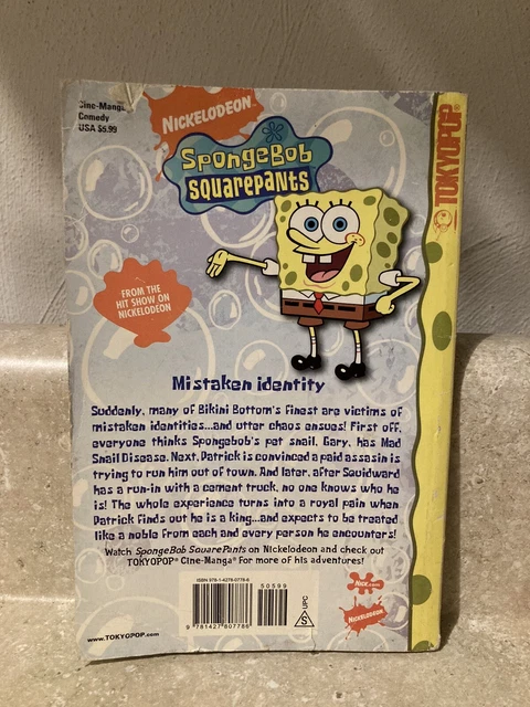 SPONGEBOB SQUAREPANTS MISTAKEN Identity Cine-Manga Tokyopop Book ...
