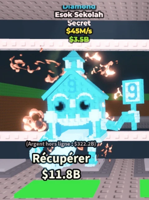 STEAL A BRAINROT Esok Sekolah diamond 45M/s EUR 3,50 - PicClick FR