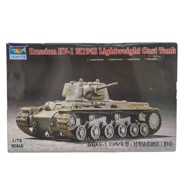 TRUMPETER #07233 RUSSIAN KV-1 Model M1942 Lightweight Cast Turret 1:72 ...