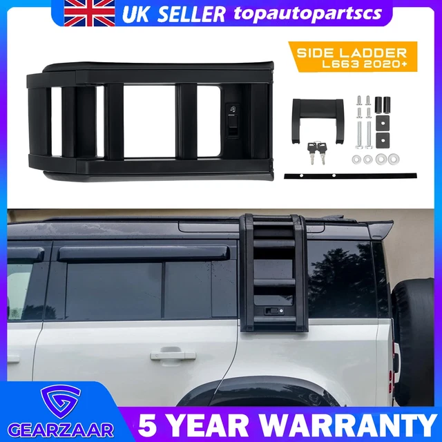 FOR LAND ROVER Defender 90 110 L663 Deployable Folding Side Ladder ...