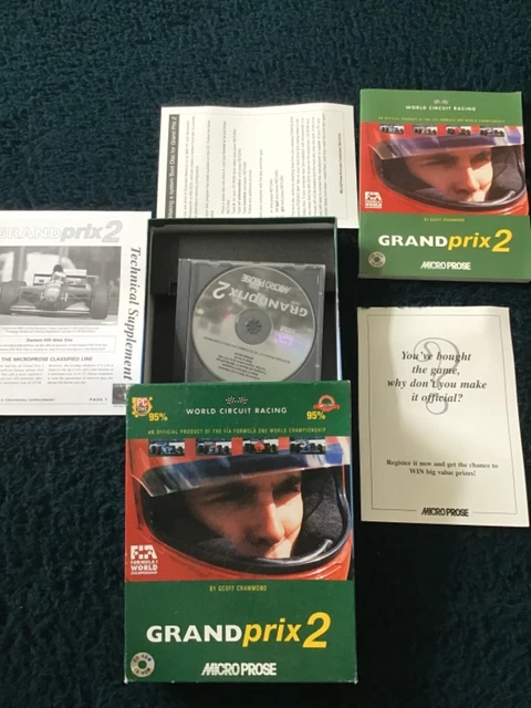 GRAND PRIX 2 Pc Cd Rom GP Original GEOFF CRAMMOND'S GP2 BIG BOX -disc mint £10.99 - PicClick UK