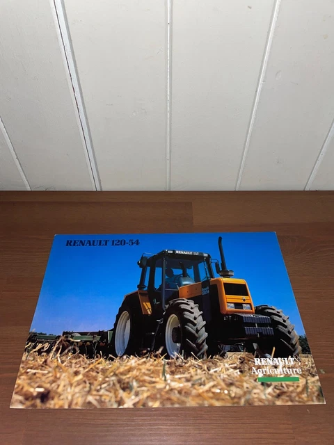 BROCHURE PROSPEKT PROSPECTUS TRACTEUR RENAULT 120-54 tractor-traktor-john deere EUR 6,99 ...