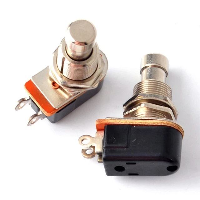 MOMENTARY SPST SOFT Touch Push Button Stomp Foot Pedal Switch Electric ...