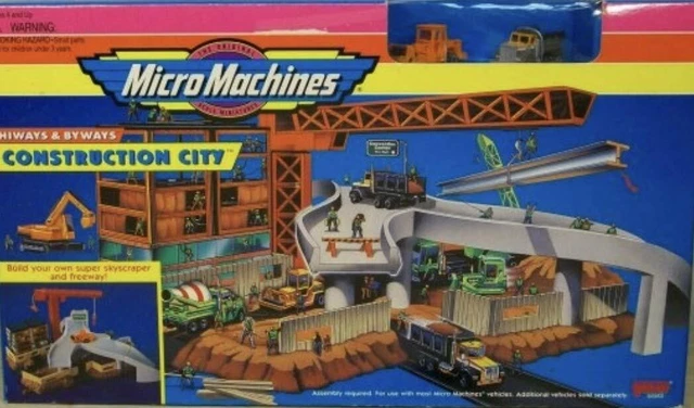 GALOOB MICROMACHINES MICRO Machines Construction City Hiways & Byways ...
