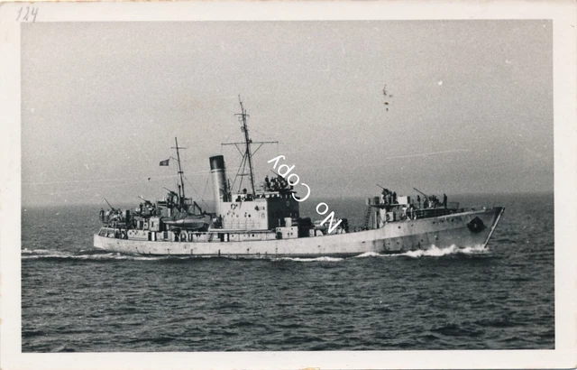 FOTO WK2 KRIEG Marine Vorpostenboot Kriegsschiff Kapitän Eggers X188 ...