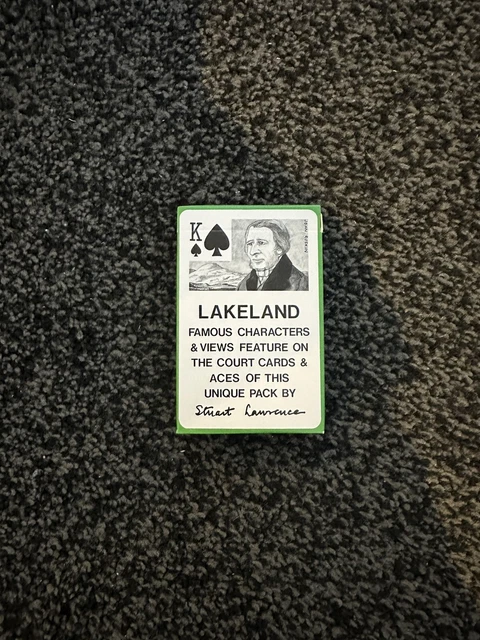 LAKELAND PLAYING CARDS - Stuart Lawrence, Carta Mundi new sealed Green ...