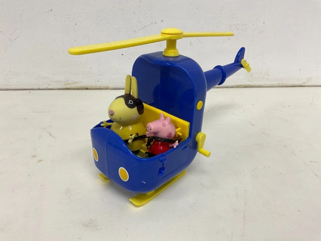 PEPPA PIG MISS Rabbit's Helicopter Playset Articulated Figures Winch ...