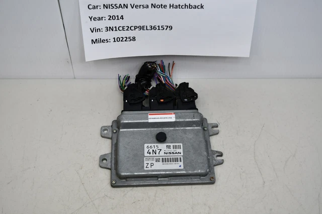2014 NISSAN VERSA Note Engine Computer Control Module NEC910180 OEM ...
