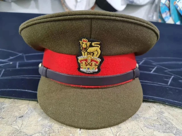 WW2 BRITISH ARMY General Staff Officers Peak Visor Cap Colonel and ...