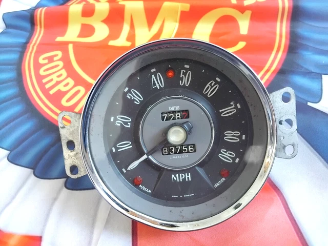 CLASSIC MINI COOPER S Mk1 Bmc Works Trip Speedo Speedometer Rare Donor ...