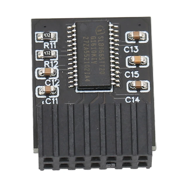 TPM MODULE SYSTEM Components 14Pin TPM 2.0 Encryption Security Module ...