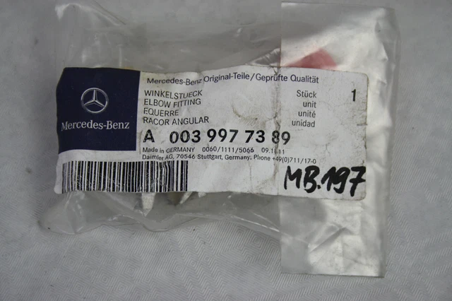 ORIGINAL MERCEDES BENZ LKW Winkelstück A0039977389 Druckluftleitung MB ...