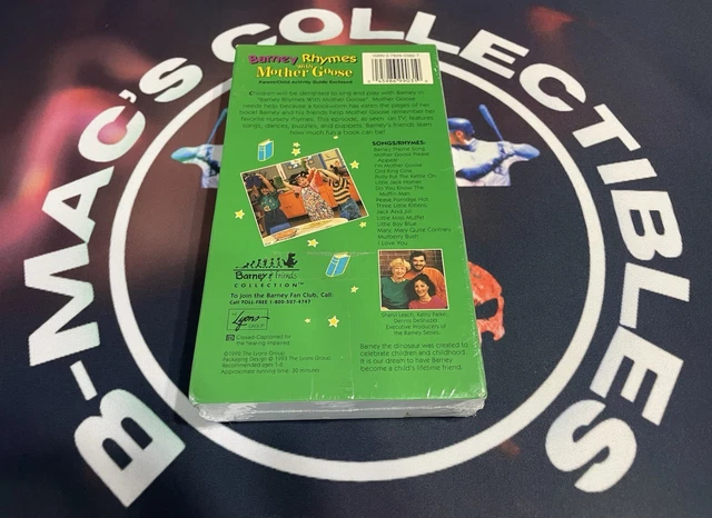 BARNEY RHYMES WITH Mother Goose VHS 1992 Barney & Friends Collection ...