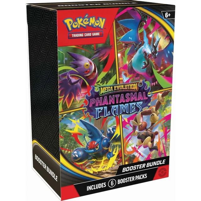 POKÉMON TCG: PHANTASMAL Flames Booster Bundle 6 packs - PRESALE £44.99 ...