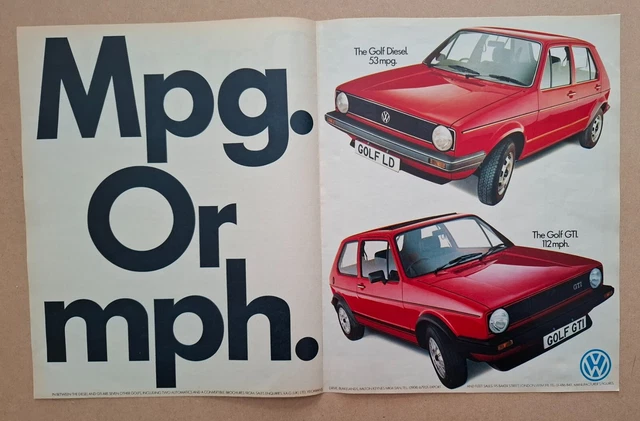 VOLKSWAGEN GOLF ORIGINAL UK Press Advert 1983 £5.91 - PicClick UK