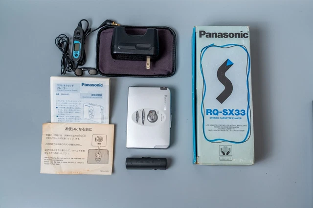 PANASONIC RQ-SX33 PORTABLE cassette tape Walkman original box from ...