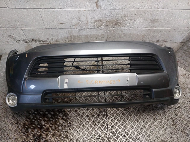 MITSUBISHI OUTLANDER MK3 Complete Front Bumper In Titanium Grey U17 ...