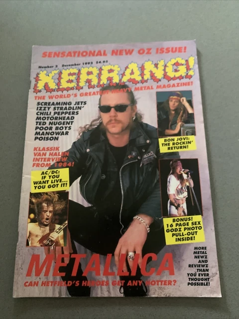 KERRANG MAGAZINE #2 December 1992 AC DC, Jon Bon Jovi, Metallica, Izzy ...
