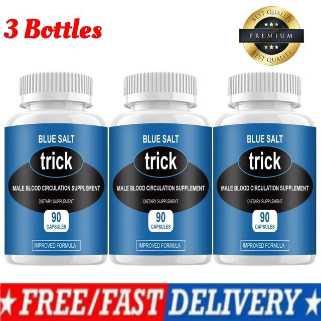 3X 2025 BLUE Salt Trick Men's Blood Circulation Supplements - 90PC S £11.49 - PicClick UK