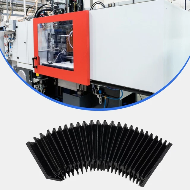 OIL PROOF HGR20 Bellows Linear Guide Rail CNC Dust Cover 300mm ...