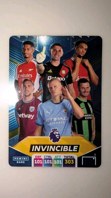 PANINI ADRENALYN XL Premier League 2025 Invincible Sapphire Card 5 ...