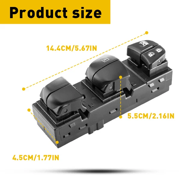 POWER WINDOW MASTER Switch Driver For Left Altima Nissan Sentra 2013 ...