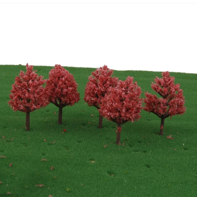 20X 1/150 DIY Mini Model Landscape Trees For Train Architecture Street ...