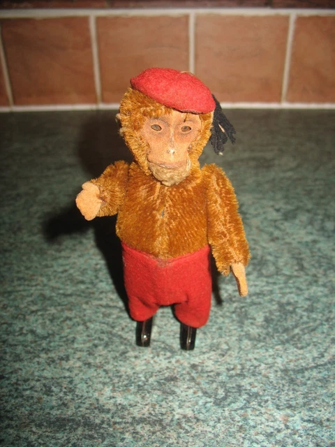 RARE 1920'S AFFE SCHUCO CLOCKWORK MONKEY FIGURE WIND UP TINPLATE ...