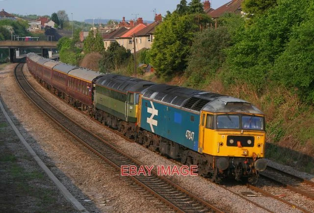 PHOTO CLASS 47 No 47847 Passenger Train Passing The Site Of Malago Vale ...