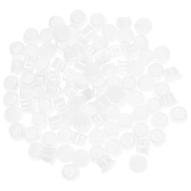 100 PCS SNAP Lock Screw Cover Knockout Locking Covers Plastic Plugs for ...
