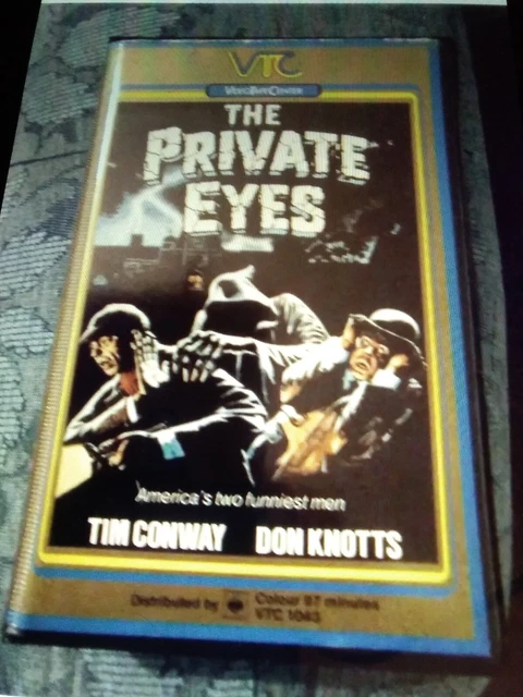 THE PRIVATE EYES Vhs Video Big Box, Clamshell Case, Pre-Cert, Freepost ...