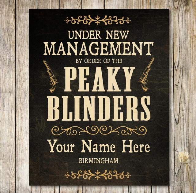 PERSONALISED PEAKY BLINDERS Mancave Garage Shed Gift Retro Metal Sign ...