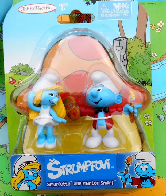 DADDY SMURF BLISTER & Painter Smurf Smurf Puffo Smurf JAKKS £19.00 ...