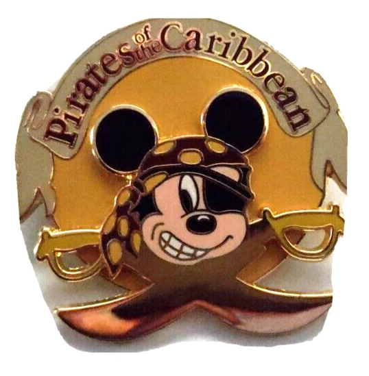 RARE DISNEY DISNEYLAND Paris PINS mickey pirate Caraïbes CARIBBEAN DLRP ...