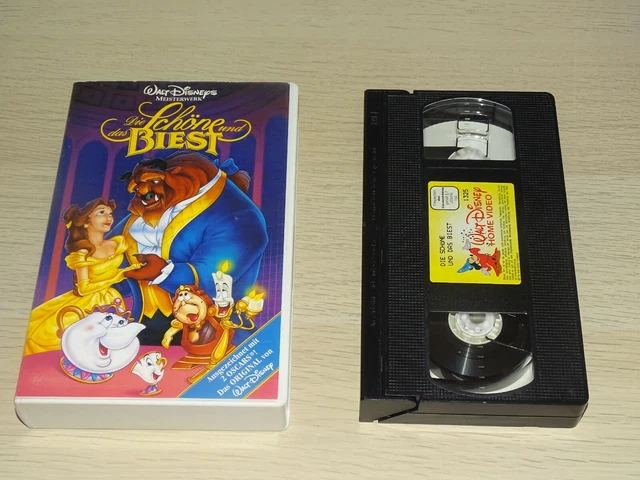 VHS KASSETTE WALT Disney Meisterwerk Schöne und das Biest mit Hologramm 1325/25 EUR 100,00 ...