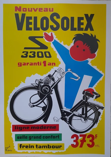 SOLEX VELOSOLEX - 3300 - Affiche Poster EUR 8,00 - PicClick FR